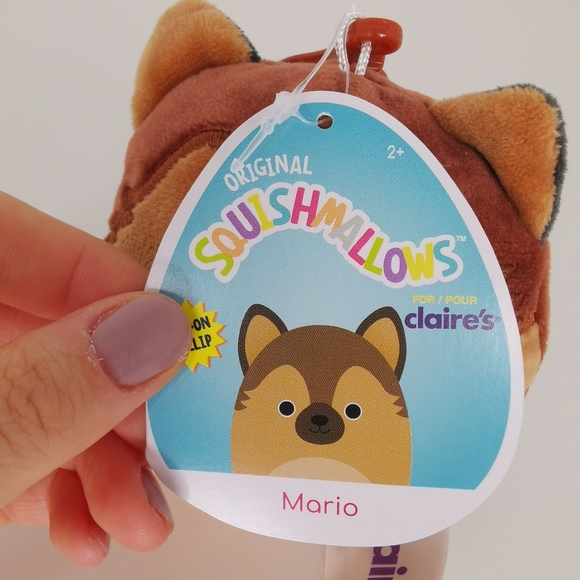 Squishmallows | Toys | Squishmallow Mario The German Shepard Clip ...